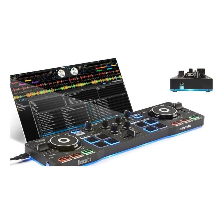 Controlador Hercules Dj Starlight Mixer Rgb Usb Crossfader - Pro Audio ...